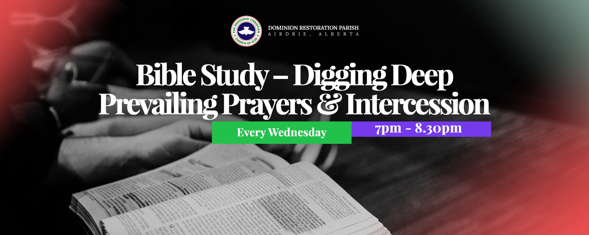 Bible Study – Digging Deep - RCCG, Dominion Restoration Parish